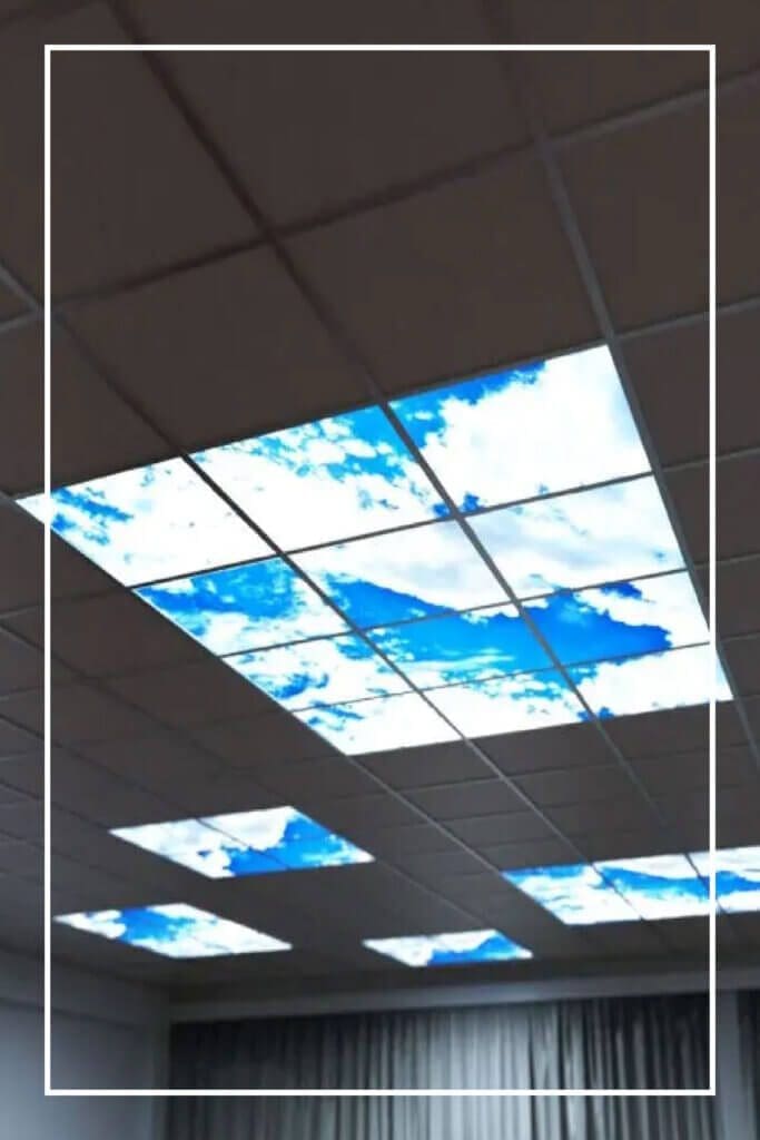 Modern Ceiling Design with Digital LED Panels | Hexa Sign